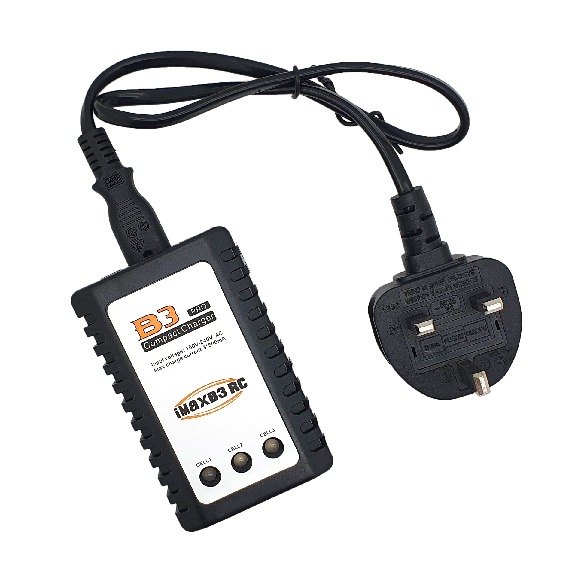 Bespoke Airsoft Big Foot Heat B3 Pro Compact Charger (7.4v - 11.1v - UK ...