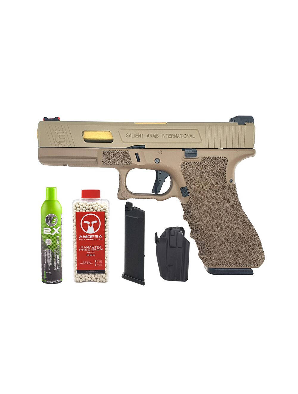 Bespoke Airsoft ACL SAI 17 Gas Blowback Pistol (Bundle Deal)