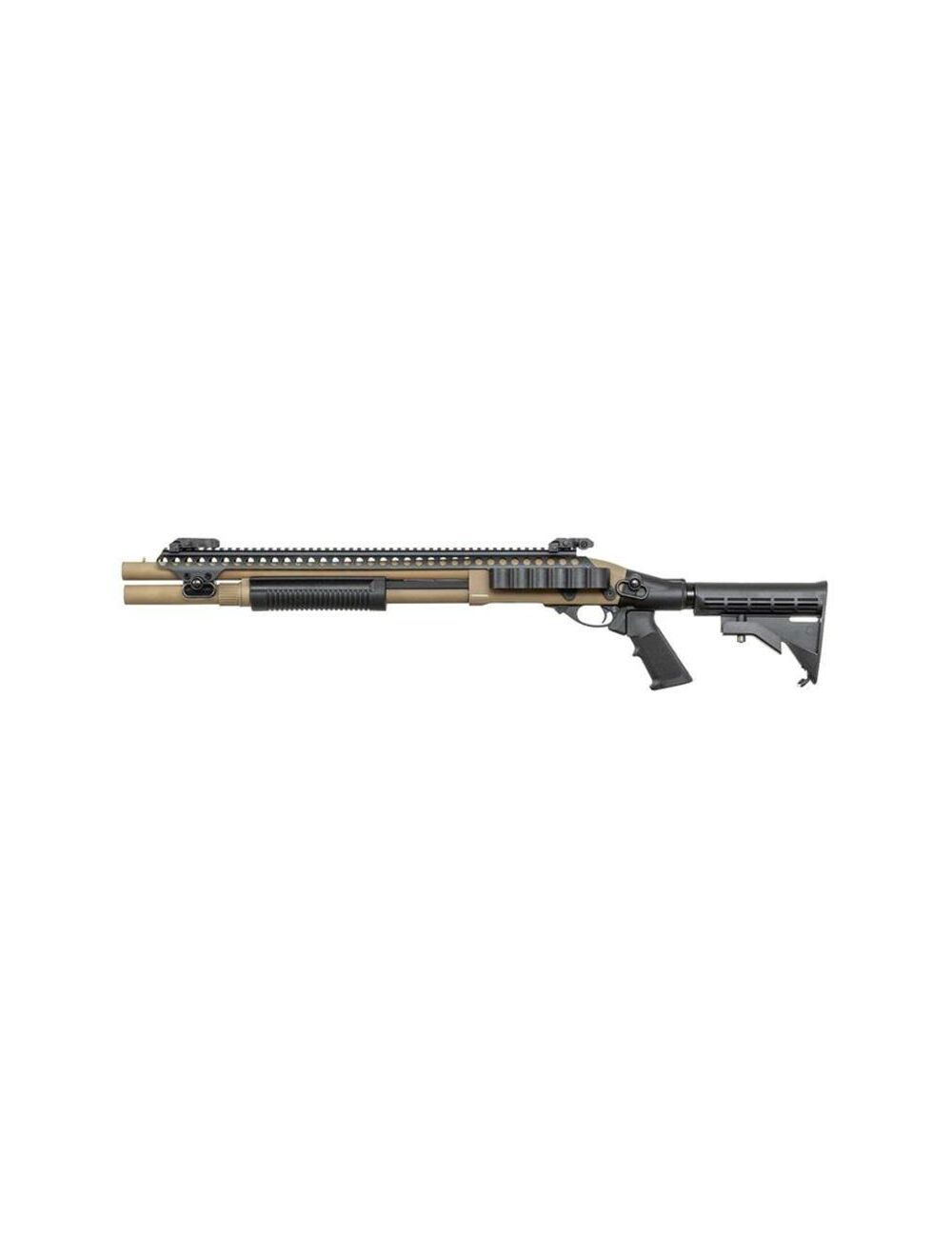 Golden Eagle M870 AR Tactical Tri-Shot Gas Pump Action Shotgun (Medium ...