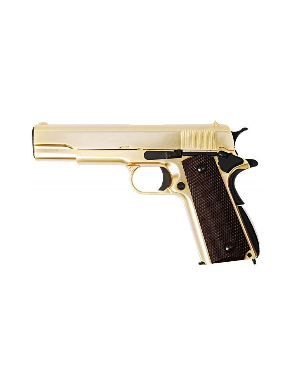 WE 1911A Titanium Gold Gas Blowback Pistol (Full metal - Gold)