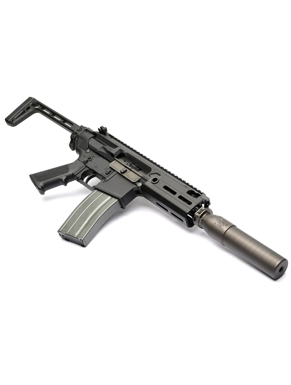 AA/APFG MCX Rattler SOCOME PDW Style Gas Blowback Rifle (Black)