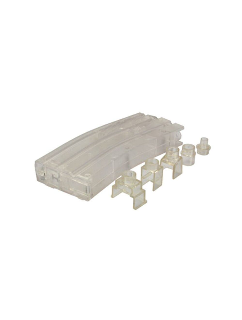 Battleaxe M4 Speed Loader 200 Rounds with 7 Front Extensions (White - B20)