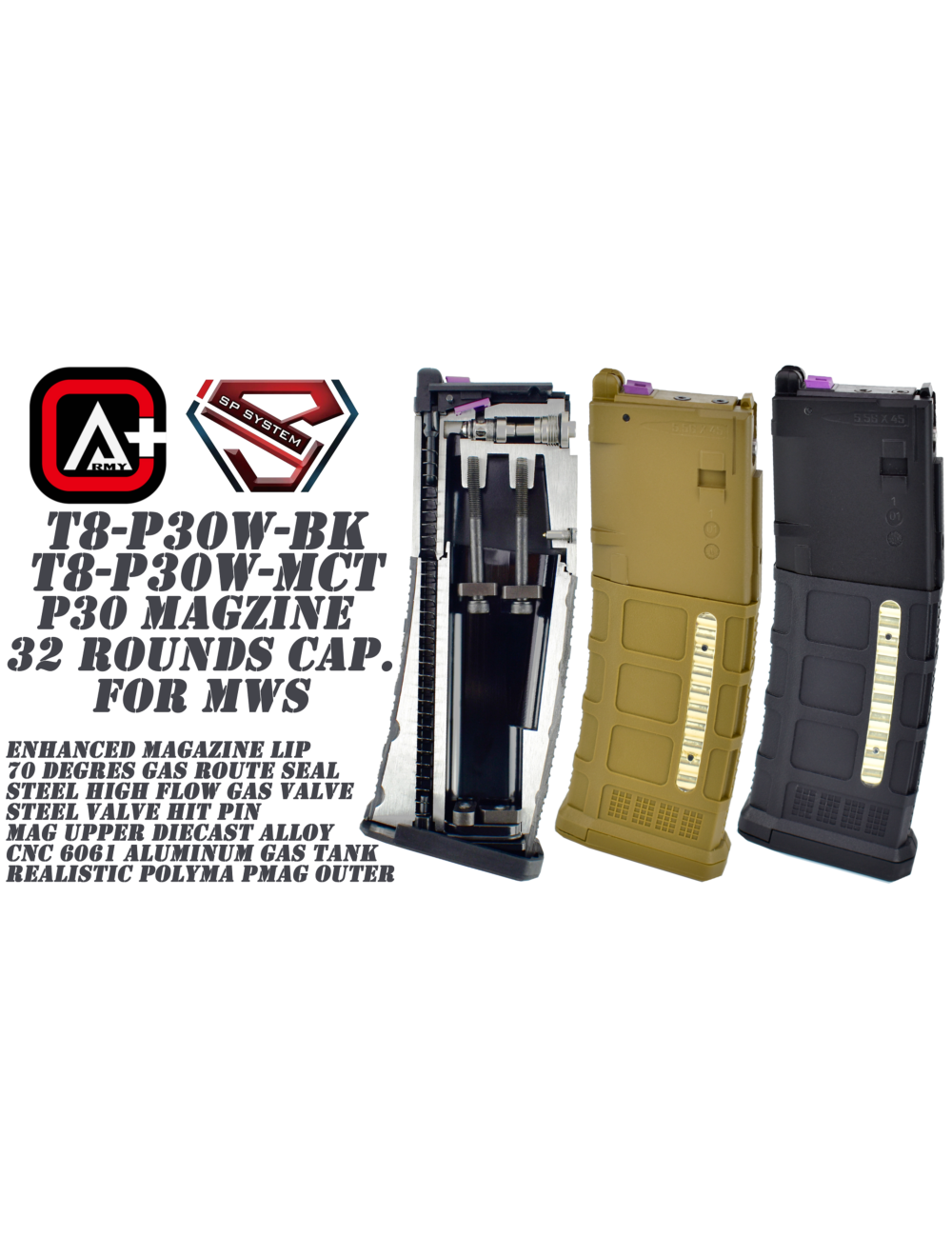 SP System MWS Co2 Series Magazine - Works with Cyma/Double Eagle/Tokyo ...