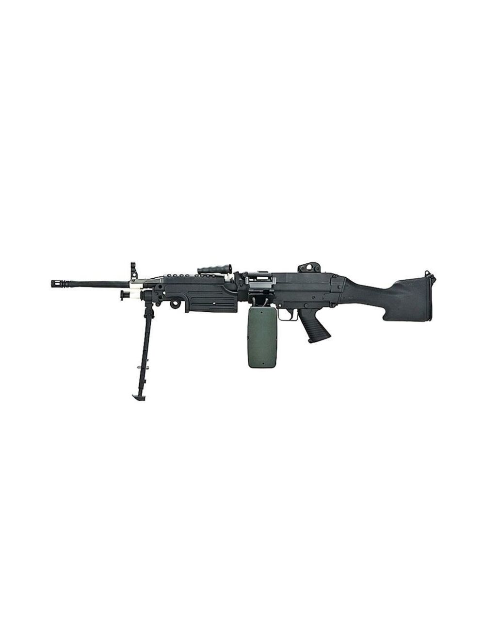 A&K M249 MK2 with Sound Control Drum Magazine (Hard Stock - Black - AK ...