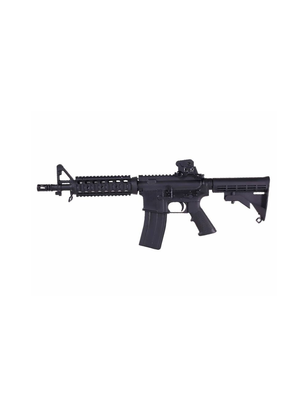 Golden Eagle M4 RIS CQB Gas Blowback Rifle (Metal - Black - MC6624M)
