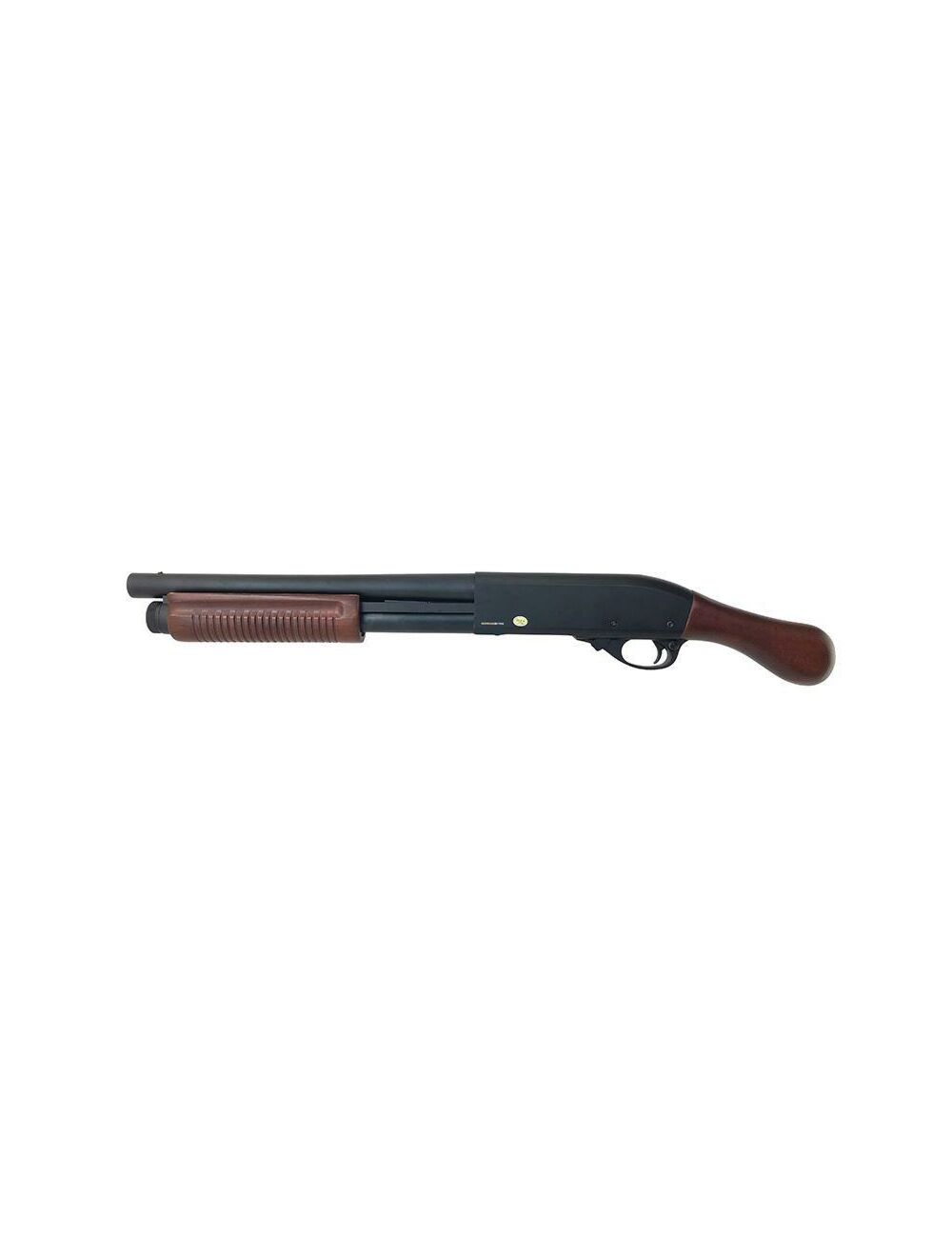 Golden Eagle M870 Sawed-Off Tri-Shot Gas Pump Action Shotgun (Real Wood ...