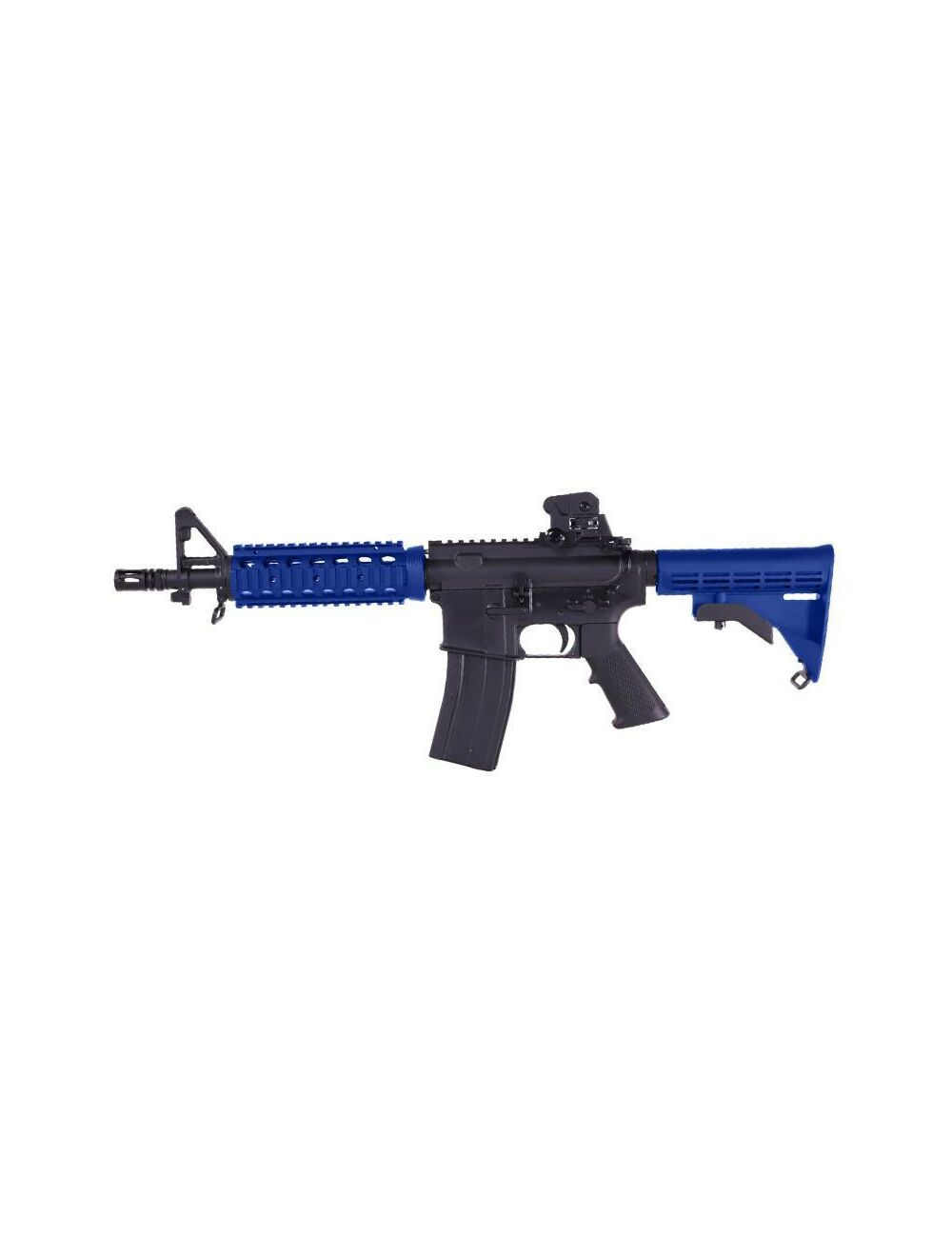 Golden Eagle M4 RIS CQB Gas Blowback Rifle (Metal -MC6624M) (Blue)