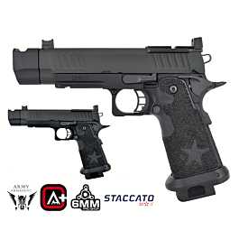 Staccato Licensed P New Version with Comp Gas Blowback Airsoft Pistol ...