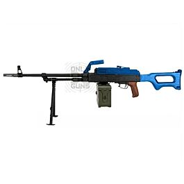 A&K PKM Support Rifle (Real Wood Grip and Stock) Blue