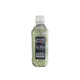 Spitfire Tracer BB Pellets 0.25g (Green - 2500 Bottle - White)