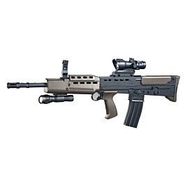 ACM L85A2 Spring Rifle with Torch and Red Dot Sight (Black - L85A2)