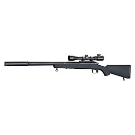 JG VSR BAR10 Sniper Rifle with Silencer and Hunter Scope (JG-367S - Black)