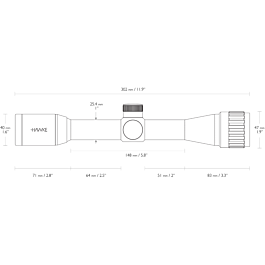 Hawke Optics - Vantage ~ 4x32 AO (Mil Dot) - (14102)