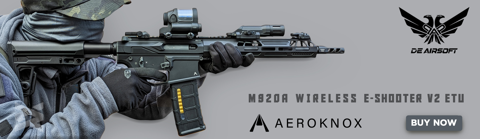 Double Eagle x Aeroknox M4 with Wireless ETU (Metal - M920A - Black)